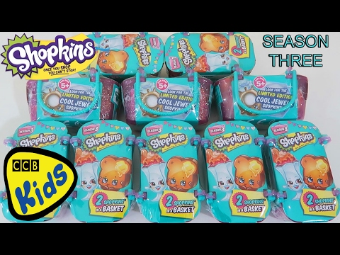 NEW ✦ Shopkins Season 3 ✦ 10 Blind Baskets Surprise Toys Unwrapping with ULTRA RARE Shopkins! | CCB