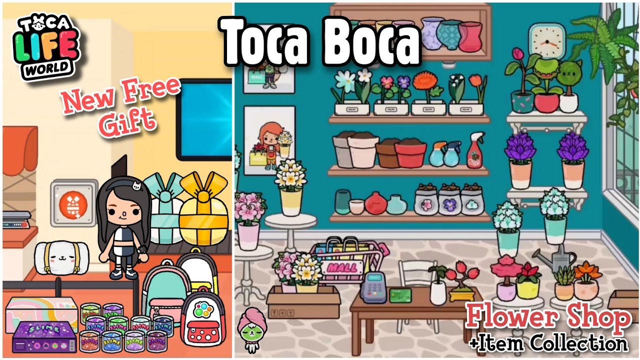Toca Boca New Free Gift + Mini Shop Makeover | Toca Life World Item ...