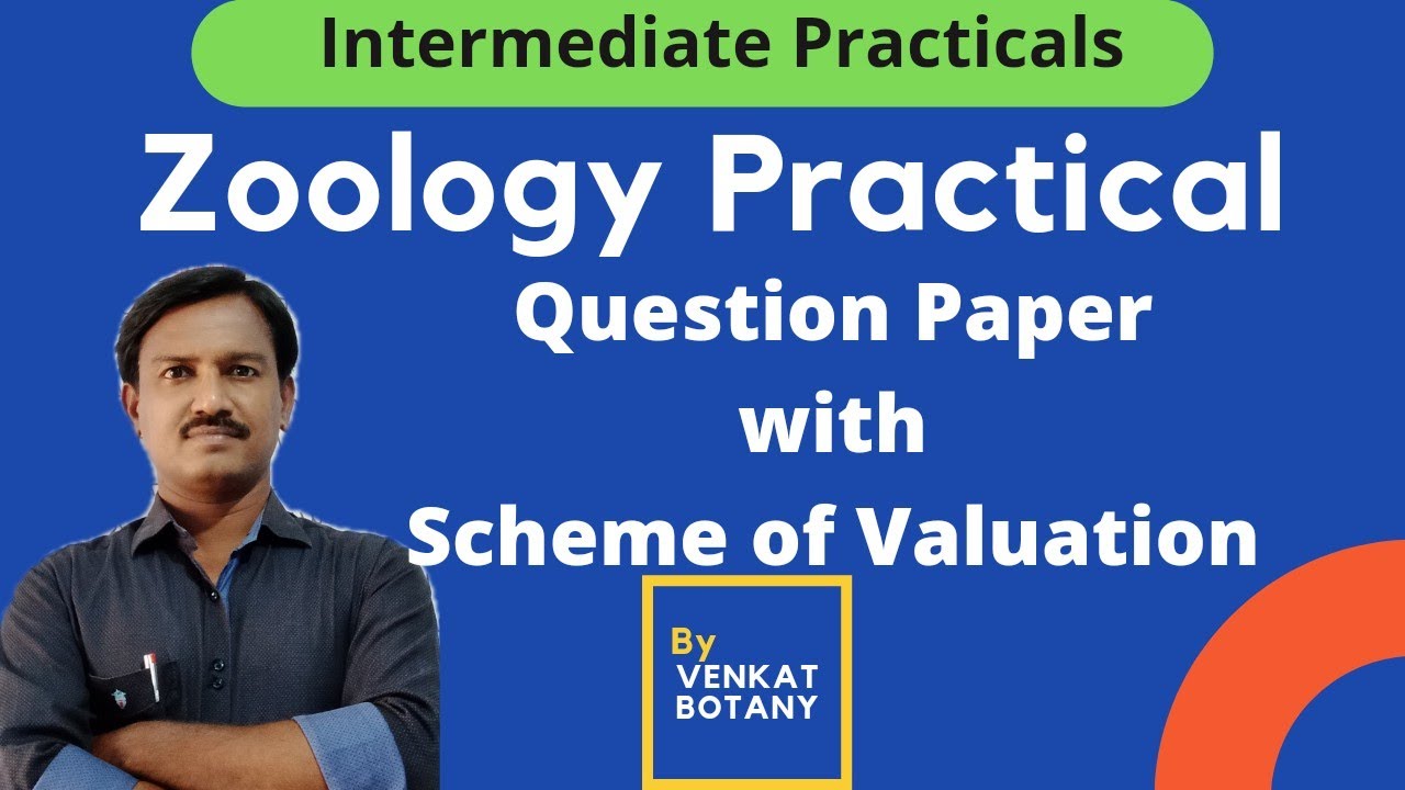 Zoology Practicals | Model Question Paper with Scheme of Valuation ...