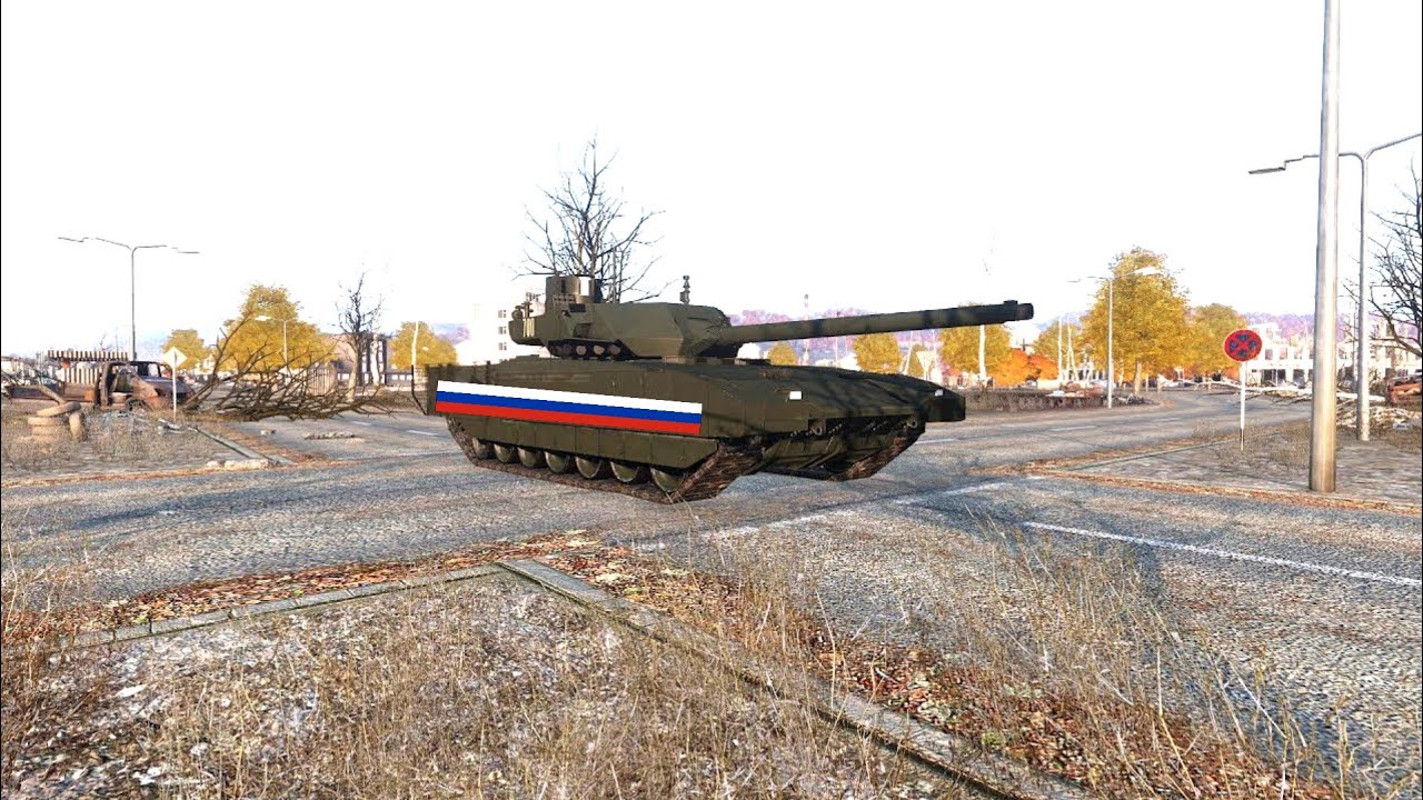 Russian T-14 ARMATA tank buried by Ukrainian Leopard 2 Tank - Arma3 ...