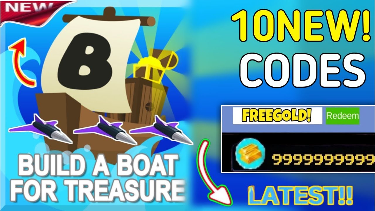 💥 EXCLUSIVE 💥 BUILD A BOAT FOR TREASURE CODES 2025 - BUILD A BOAT FOR TREASURE ROBLOX CODES 2025 ...