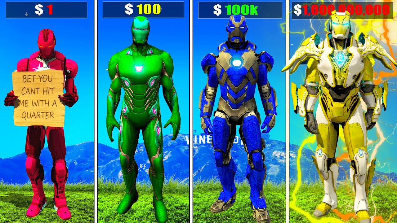 $1 Future IRONMAN into $1,000,000,000 Future IRONMAN in GTA 5! - YouTube
