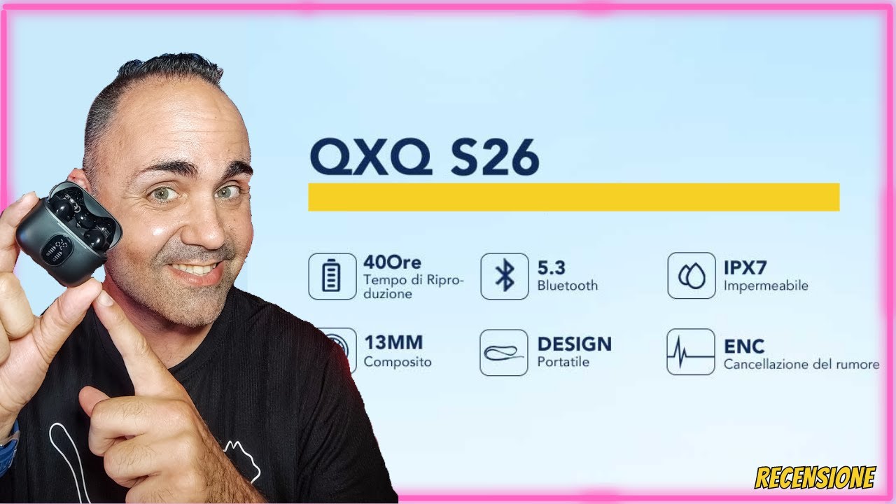 Recensione QXQ S26 - Cuffie Blutooth 5.3, impermeabili IPX7 dall'ottimo ...