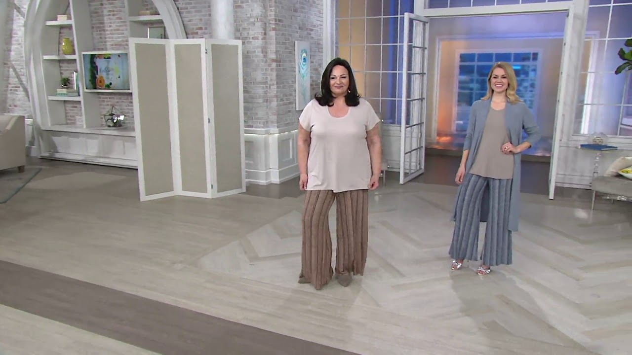 Lisa Rinna Collection Printed Palazzo Pants on QVC - YouTube