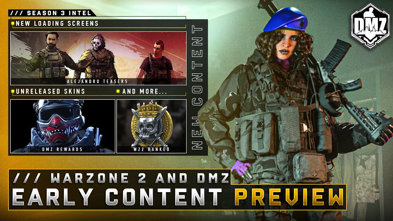 ALL NEW Sneak Peek For Warzone 2 Ranked, DMZ Boss, Returning Skins ...