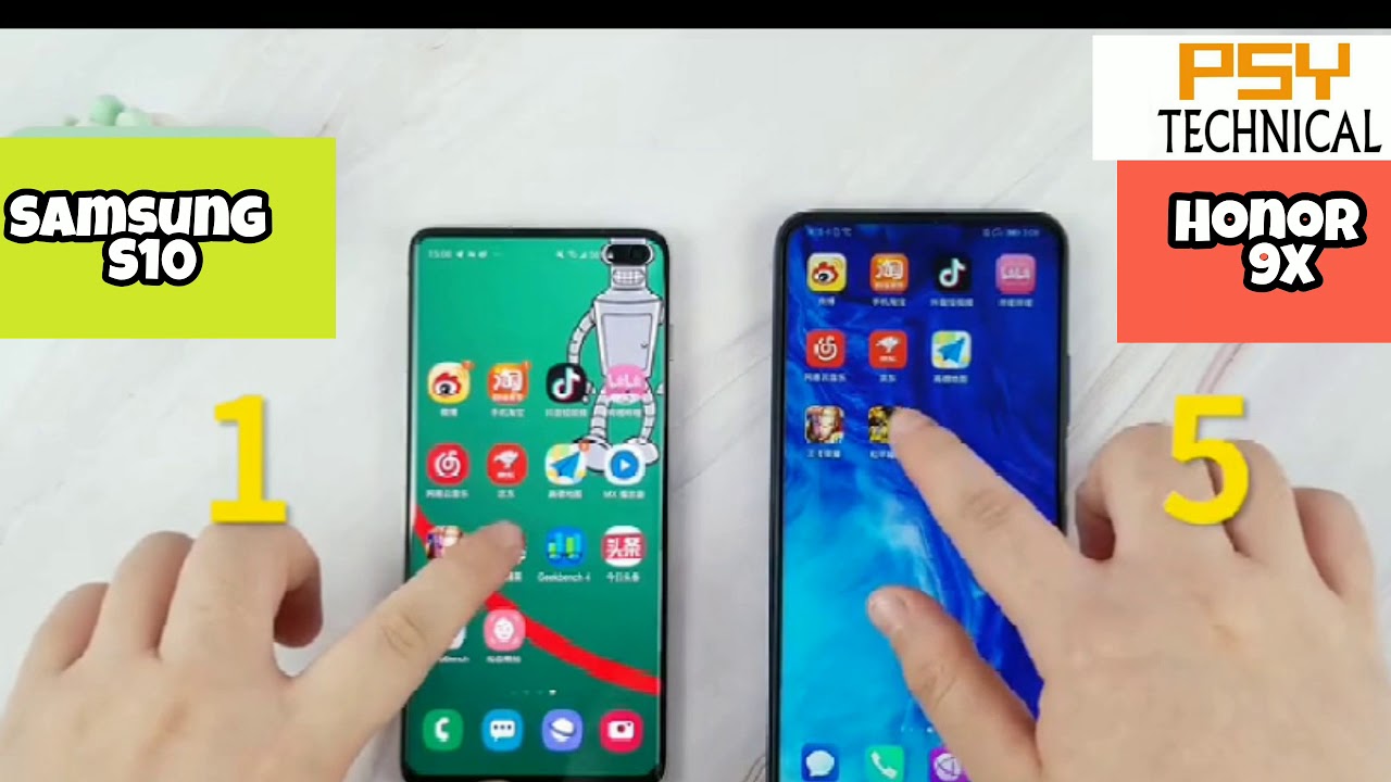 Honor 9x vs Samsung S10 Speed test || Full comparison || - YouTube