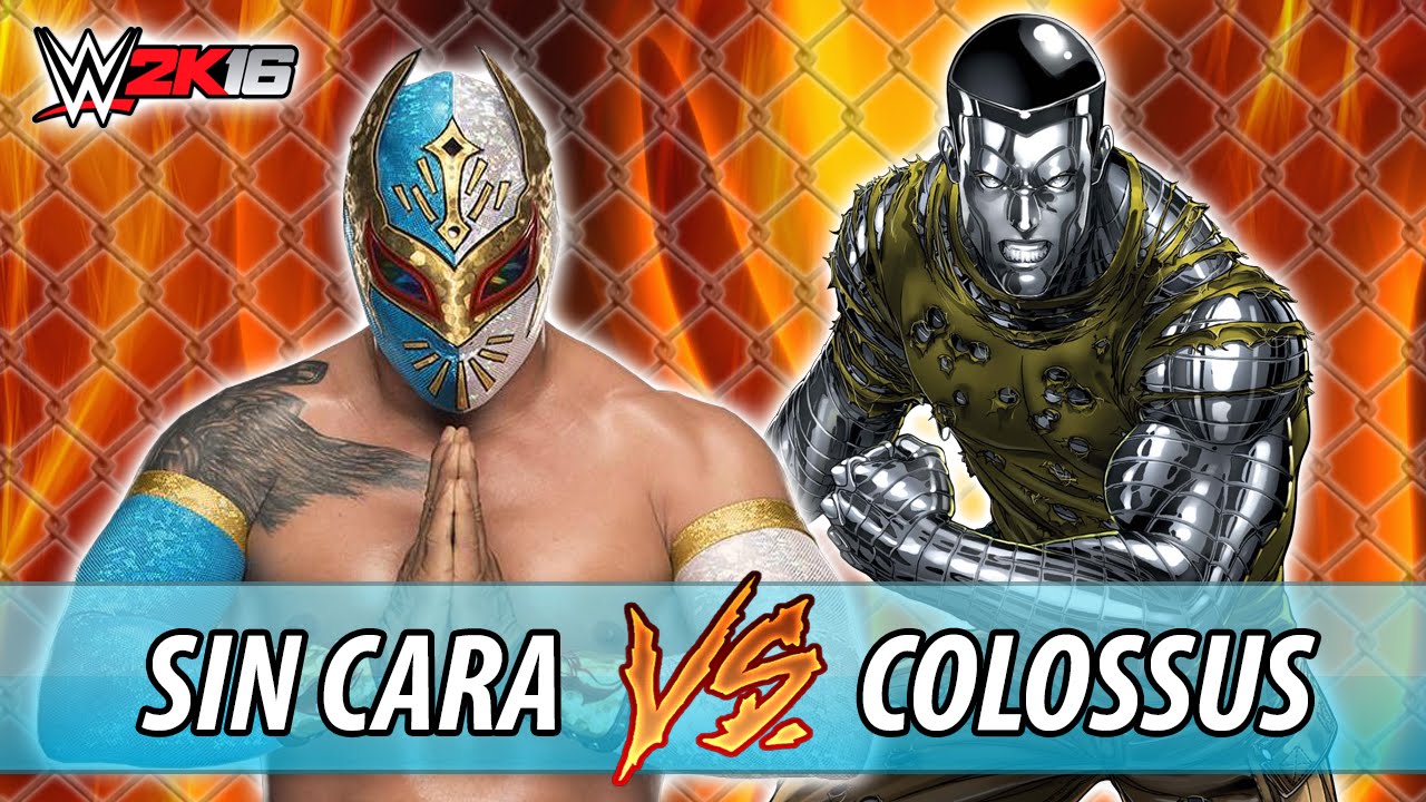 WWE Hell In A Cell 2016 - Sin Cara VS Colossus (WWE 2K16 PS4) - YouTube