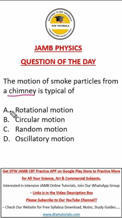 JAMB Physics Question of the Day #dtwtutorials #jamb #jamb2025 - YouTube