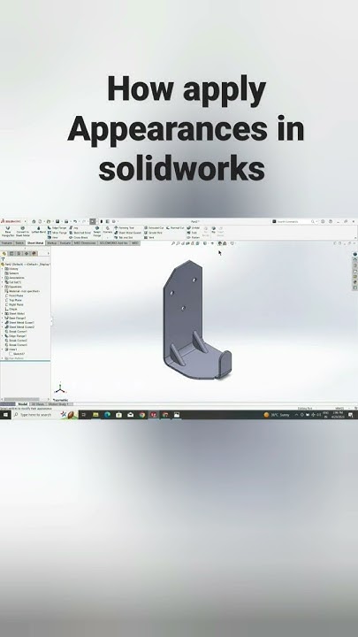 How to apply appearances in solidworks #ytshorts #shorts - YouTube