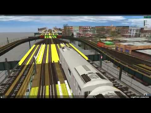 Trainz 12: R142A (4) Train (Rockaway Av - Betsy Head Park) via (5) Line ...