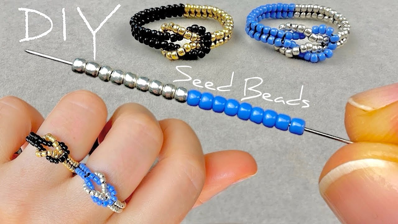 Love Knot Beaded Ring: Seed Bead Ring Tutorial | Beading Tutorials ...