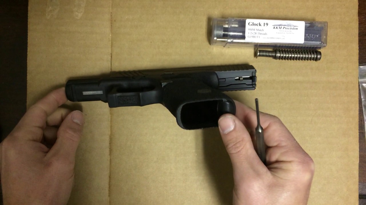How to Remove a Slide Without Barrel from a Glock - YouTube