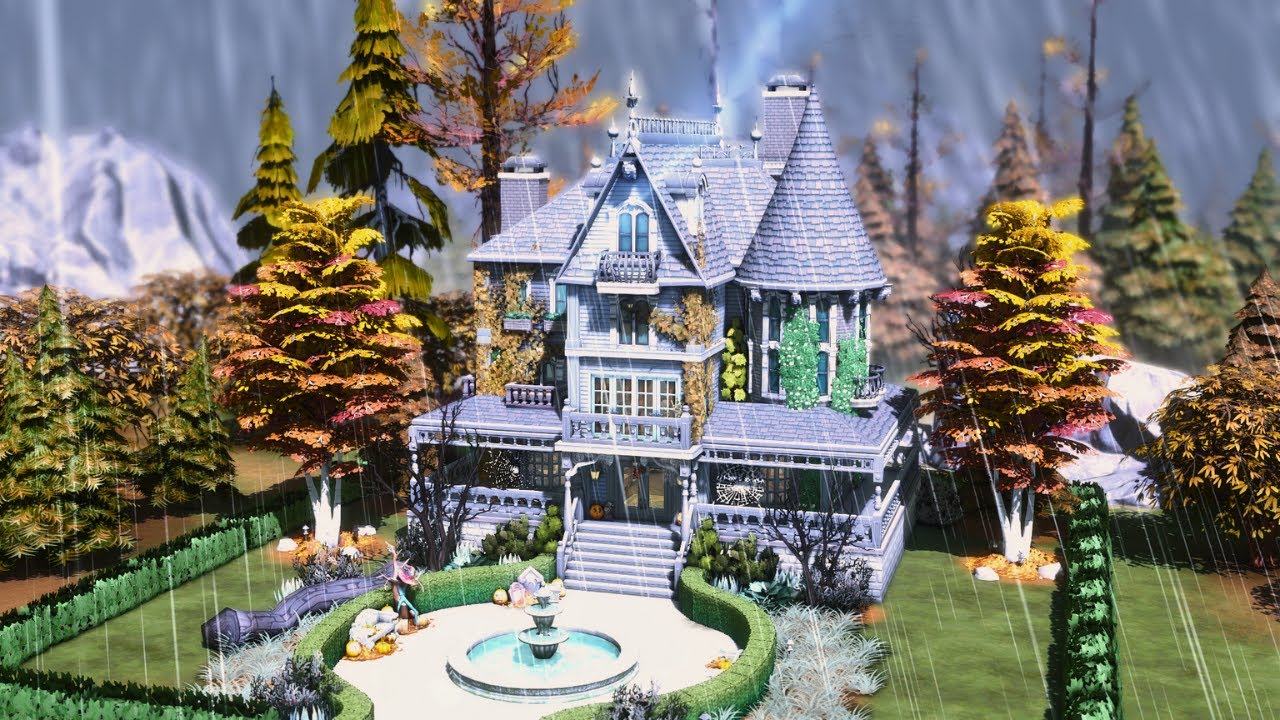 Victorian Family Home | The Sims 4 | Stop Motion Build | No CC - YouTube