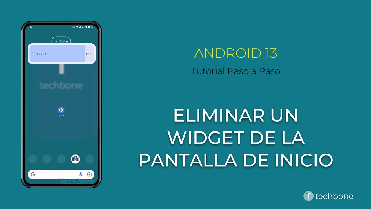 Eliminar un Widget de la Pantalla de Inicio [Android 13] - YouTube