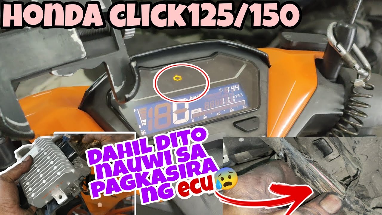 honda click125 tumirik dahil lumabas ang check engine.para maiwasan ang ganito panuorin nyo ...