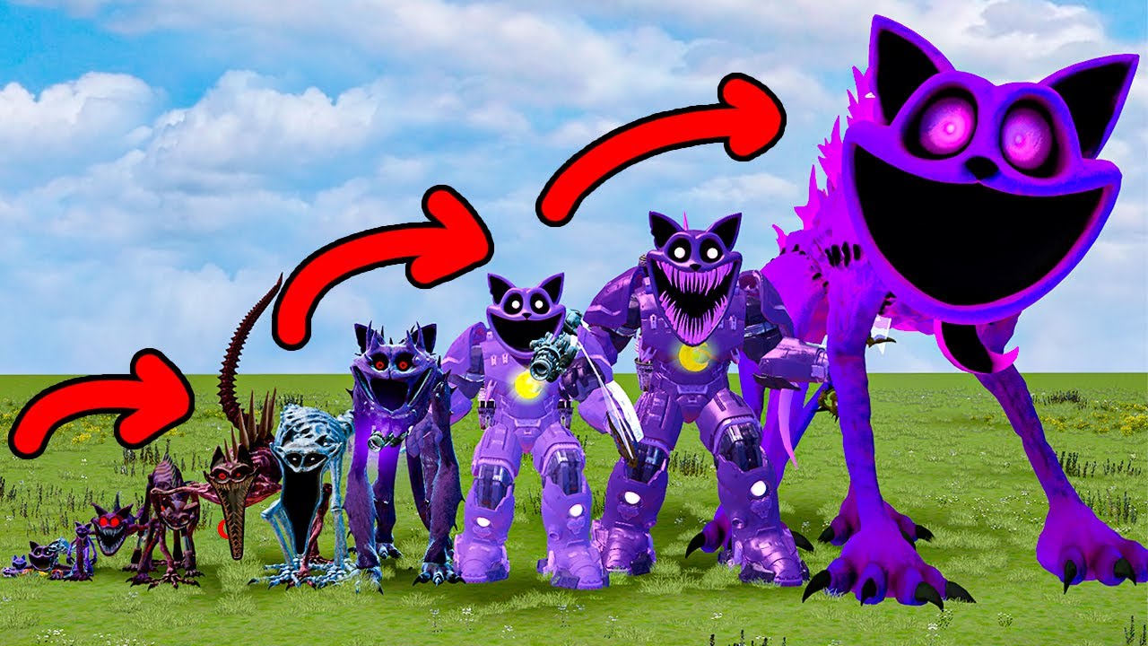 NEW EVOLUTION OF ALL CATNAPS FAMILY IN GARRY'S MOD! - YouTube