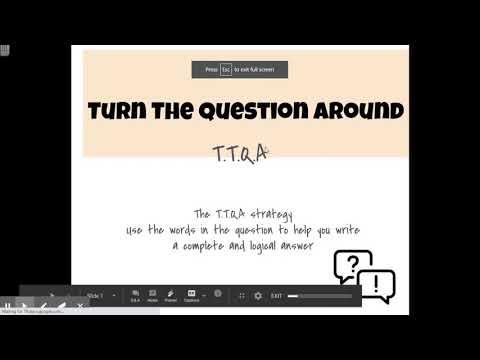 TTQA Turn the Question Around - YouTube