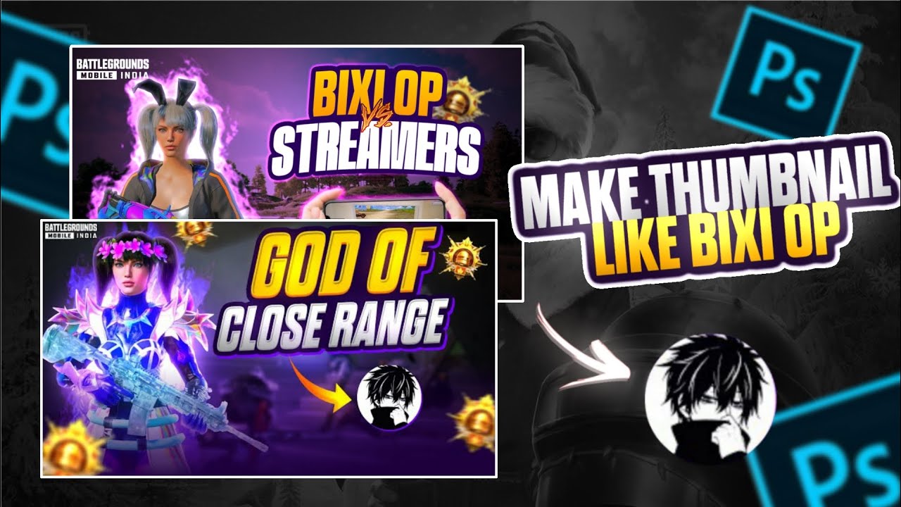 HOW TO MAKE THUMBNAIL LIKE BIXI OP 🥳 || EASY THUMBNAIL LIKE BIXI OP 🥶 ...