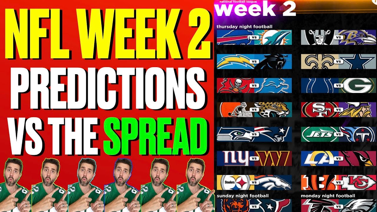 WEEK 2 Predictions for ALL NFL GAMES 2024 VS the SPREAD - YouTube