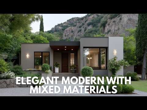 Elegant Modern Exterior with Mixed Materials | Luxury Facade Ideas