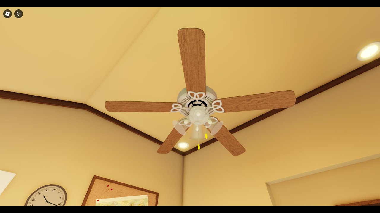 Ceiling fans in my roblox house July 8 - YouTube