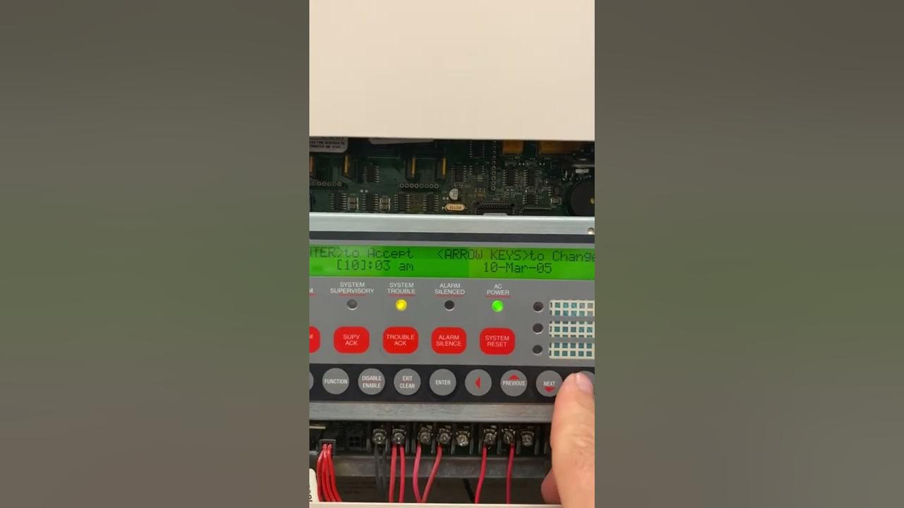 How To Set The Time And Date On A Simplex Classic 4010 Panel - YouTube