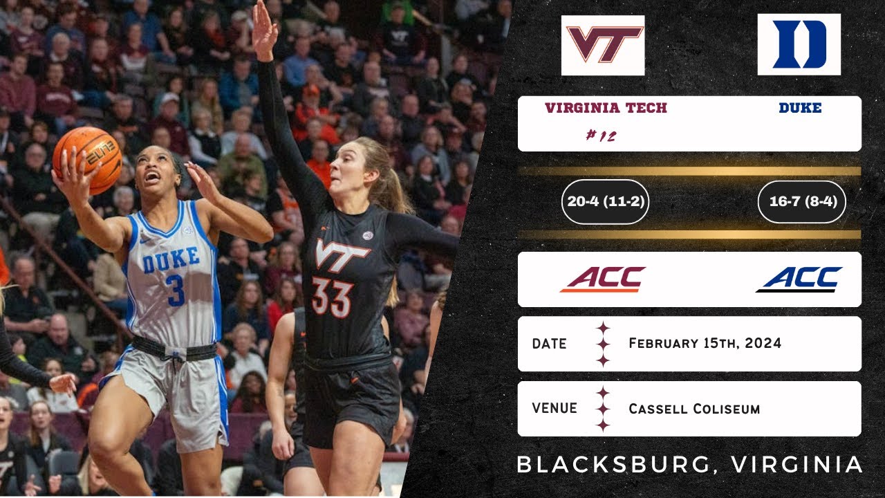 No. 12 Virginia Tech vs Duke | ACC | 2.15.24 - YouTube