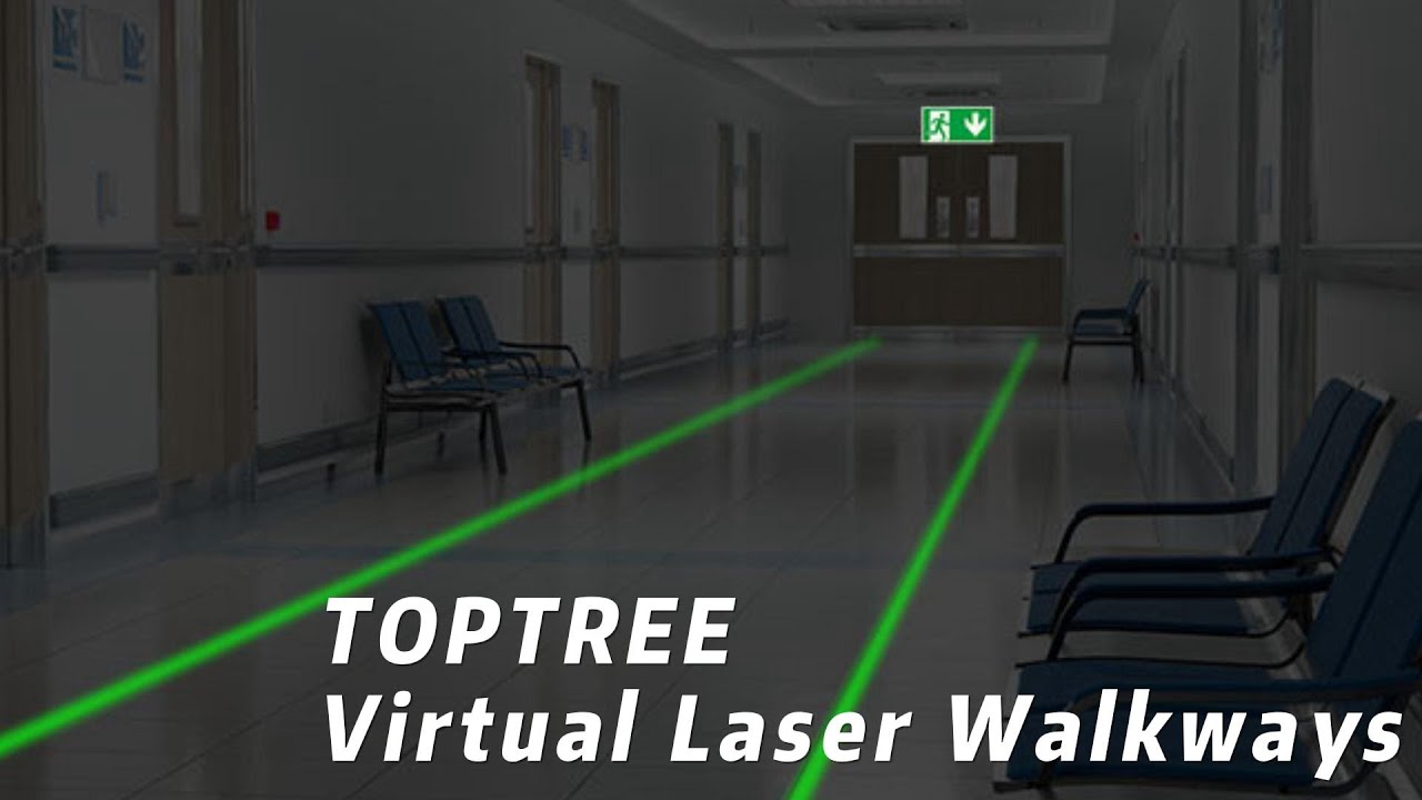 TOPTREE Laser Line Projectors: Virtual Walkway Projection - YouTube