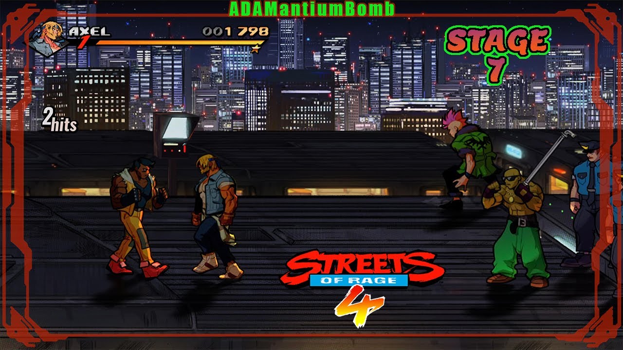 Streets of Rage 4 | Stage 07 – Skytrain, Hard Mode, Feat: Axle Stone (Streets of Rage, 2020 PS4 ...