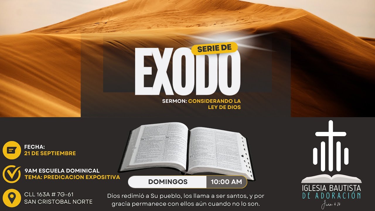 EXODO 21:26 AL 22:15 | Restitución | 14/Sep/25 | Pred. Jr. Colmenares ...