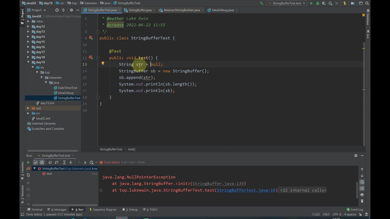 【java面试题】stringbuffer易错题 Youtube 0317