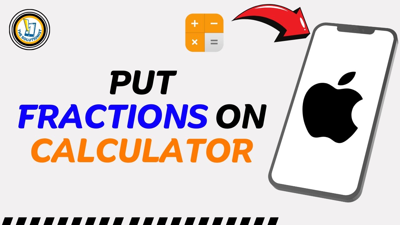 How to Put Fractions on iPhone Calculator - YouTube