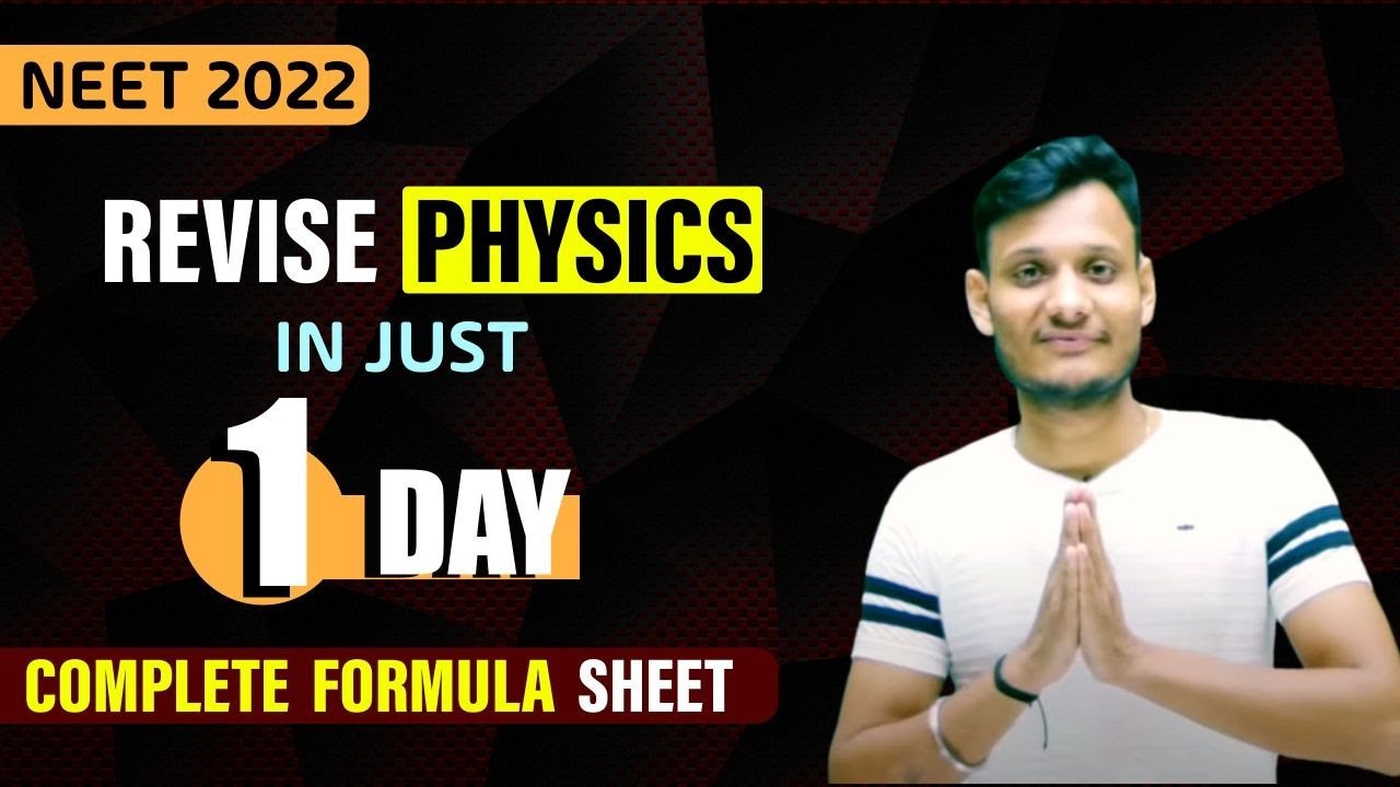 REVISE COMPLETE PHYSICS IN JUST ONE DAY BEFORE NEET SCORE 140 IN revise-complete-physics-in-just-one-day-before-neet-score-140-in