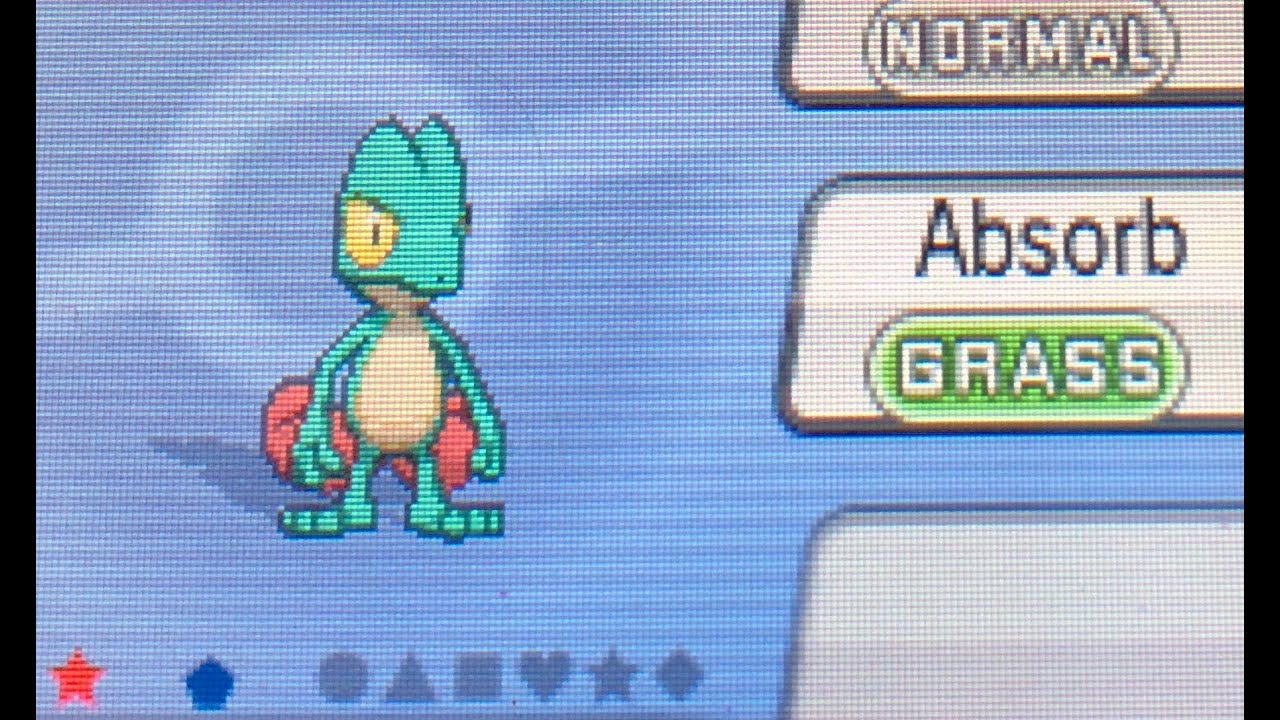 Shiny Treecko in Pokémon Omega Ruby! - YouTube
