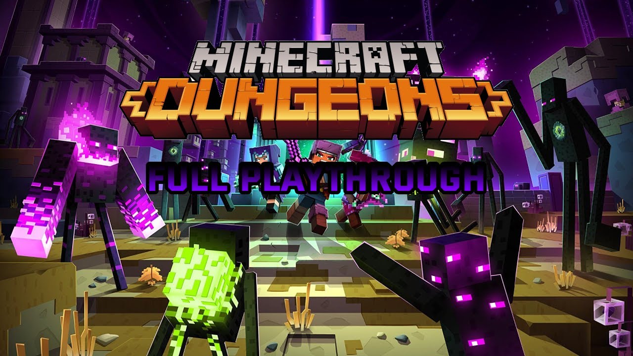 Minecraft Dungeons LIVE | Full game + dlc - YouTube