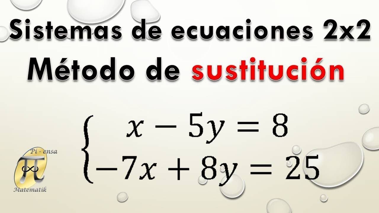 Sistema De Ecuaciones De 2x2 Por El M todo De Sustituci n Ejercicio 1 sistema-de-ecuaciones-de-2x2-por-el-m-todo-de-sustituci-n-ejercicio-1