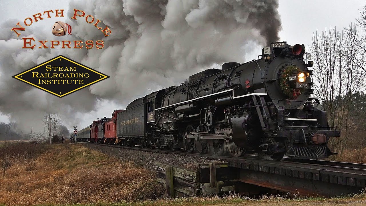 Pere Marquette 1225 - North Pole Express 2023 - YouTube