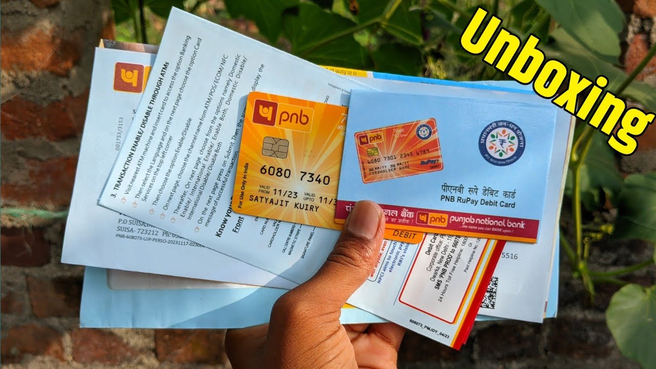 Punjab National Bank DEBIT CARD Unboxing 🔥 || PNB ATM Card Unboxing 😃 ...