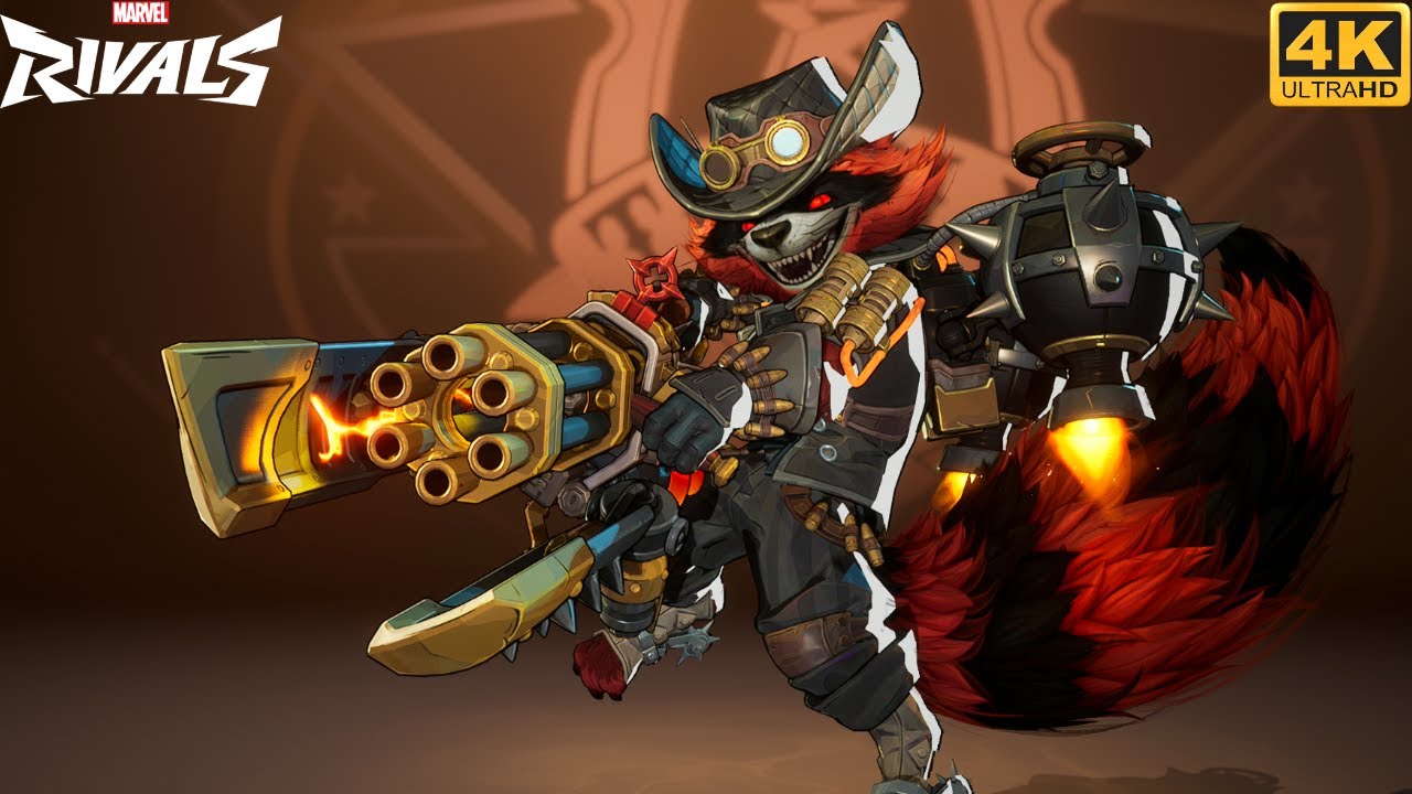 Bounty Hunter Rocket Raccoon Skin - Marvel Rivals Season 1 (4K 60FPS ...