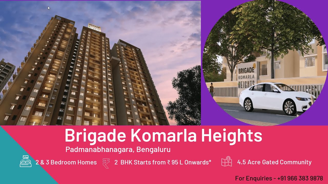 Brigade Komarla Heights near Padmanabhanagara | Short Walkthrough | Mid ...