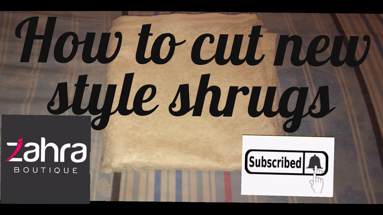 How to cut new style shrugs. - YouTube