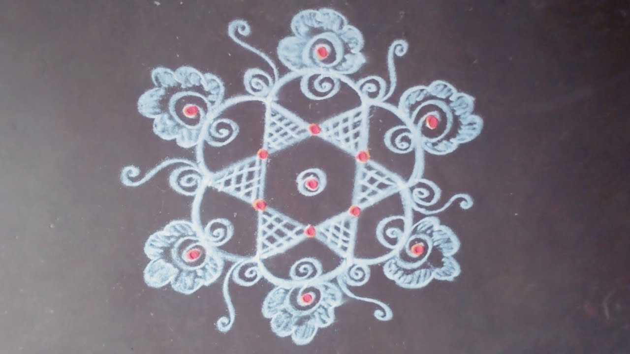 Easy rangoli designs 🌺 traditional muggulu 🌺 simple rangoli designs🌺 ...