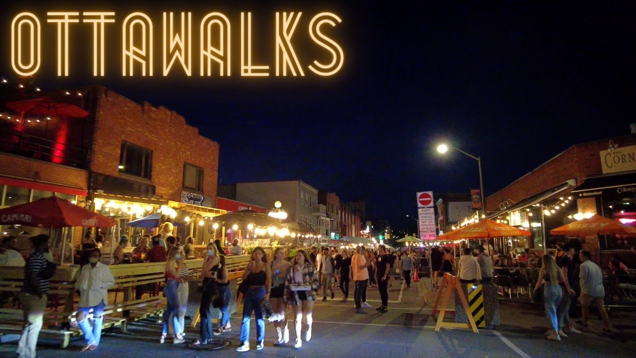 Friday Night in downtown OTTAWA after Ontario reopening step 1 - ByWard ...