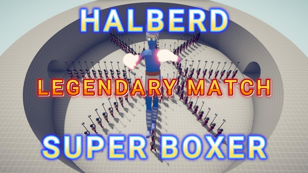 100 HALBERD VS SUPER BOXER TABS - Totally Accurate Battle Simulator ...