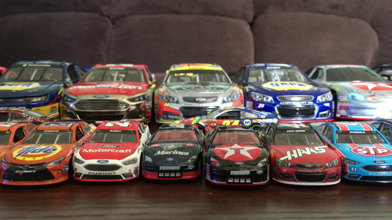 My NASCAR Die-Cast Collection (As of 08/01/17) - YouTube