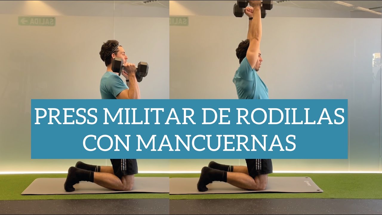 Press militar con mancuernas simultáneo 2DB desde rodillas ...