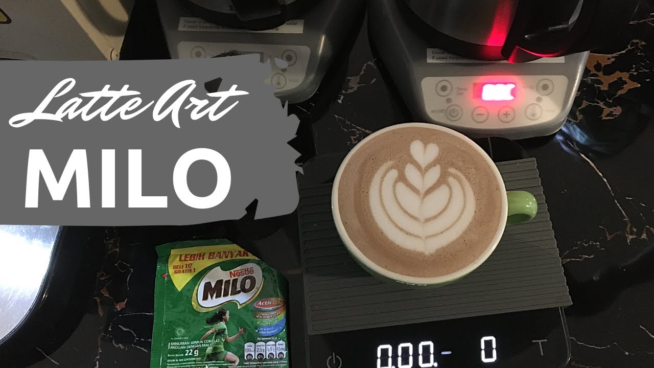 Cara Gampang Membuat Milo Latte Art - YouTube