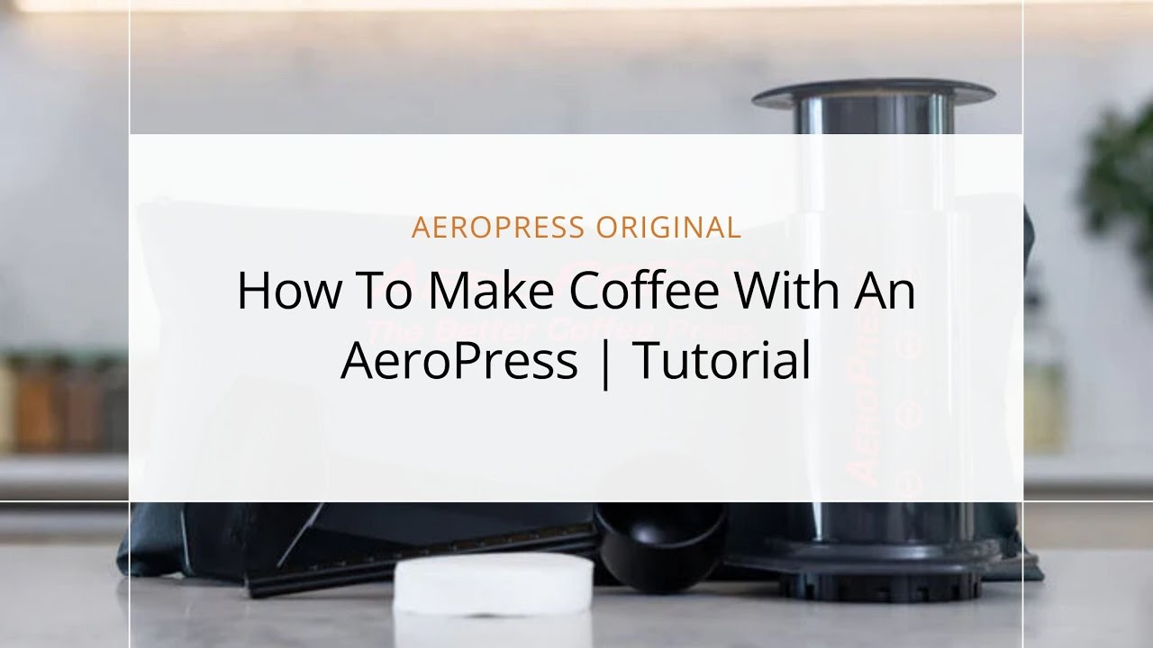 How To Make Coffee With AeroPress | Video Tutorial #coffee #coffeelover ...