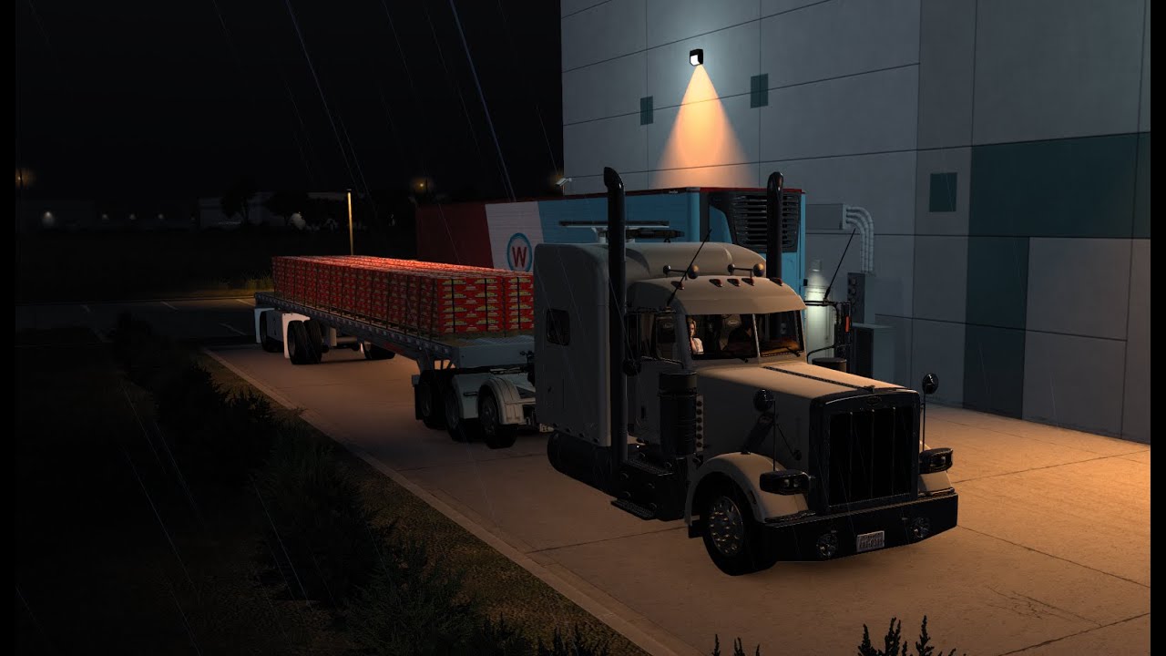 ATS - 359 Quikcrete Mix to Longview, TX. Night Moves - YouTube