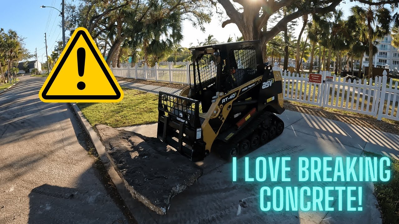 Concrete Driveway Demolition! - YouTube